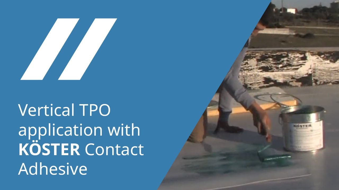 Roof Waterproofing with TPO Membranes Installation of Vertical Areas ...
