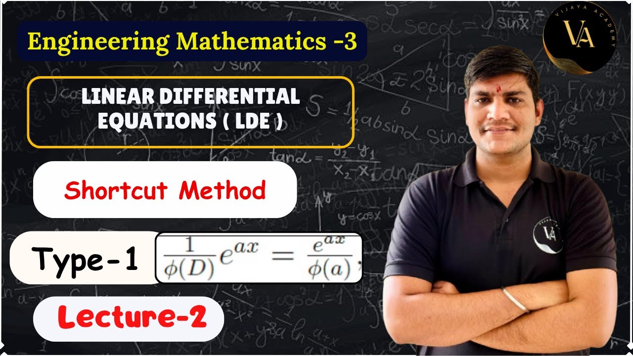 Particular Integral ( P.I.) | Shortcut Method | Type-1 | Lecture 02 ...