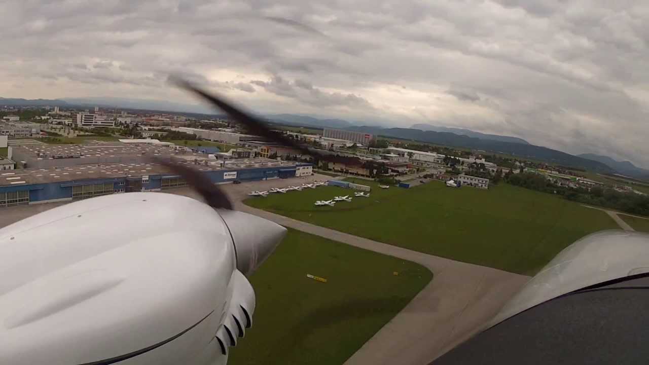 DA42 Ferry Flight Takeoff - Diamond Factory Wiener Neustadt, Austria ...