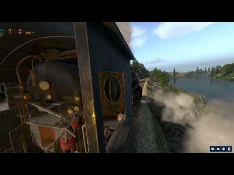 Derail Valley Simulator. Steamer (S282) haul, 1300T from Iron Mine West to Steel Mill - YouTube