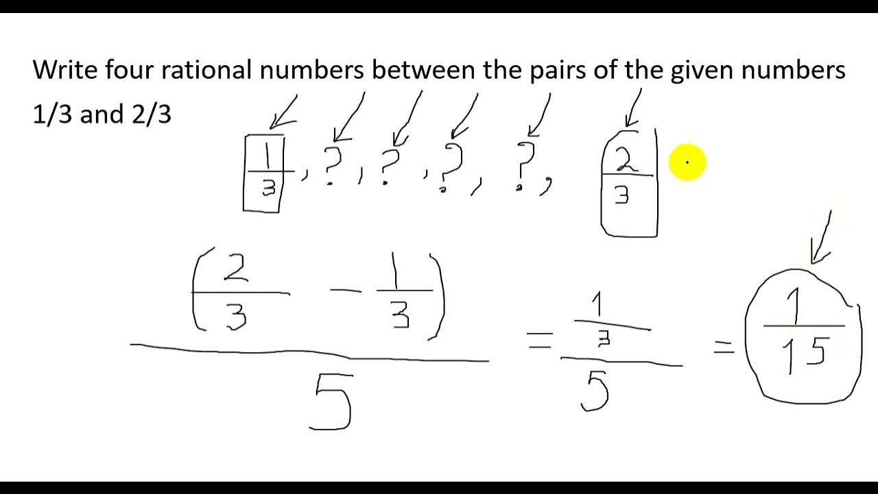 How to find Rational numbers between 2 numbers - YouTube