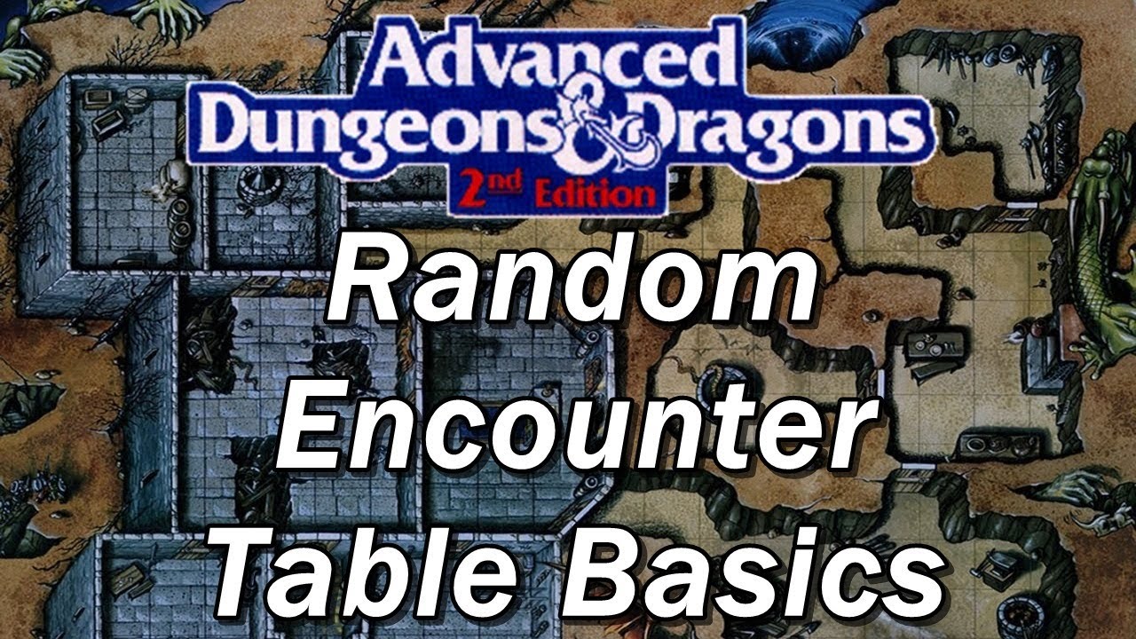 Advanced Dungeons and Dragons | AD&D episode 52: Random Encounter Table ...