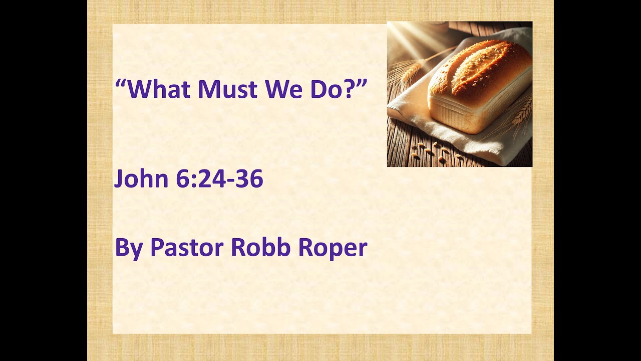 What Must We Do? - YouTube