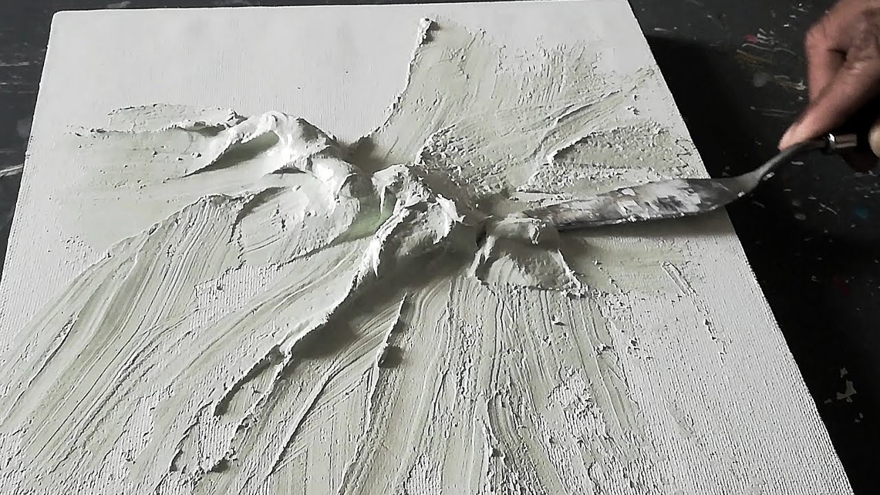 TEXTURED ABSTRACT Art / ACRYLIC Techniques Tips and Tricks / CANVAS ...