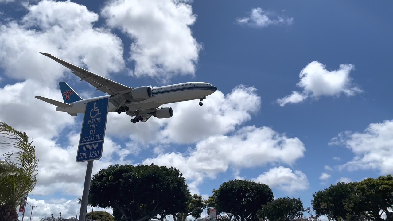 China Southern Cargo 77F Landing at Los Angeles (LAX) - YouTube