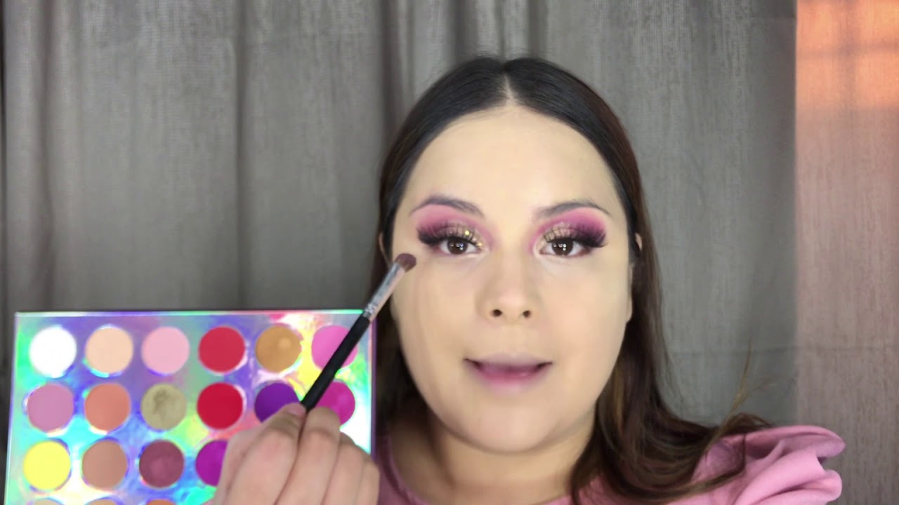 MAQUILLAJE PARA PRINCIPIANTE PASO A PASO 🌸 TONO ROSA - YouTube