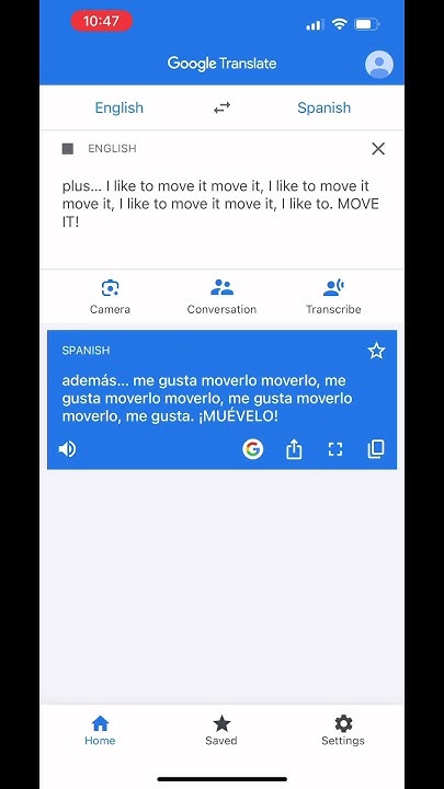 Google translate sings I like to move it move it! - YouTube