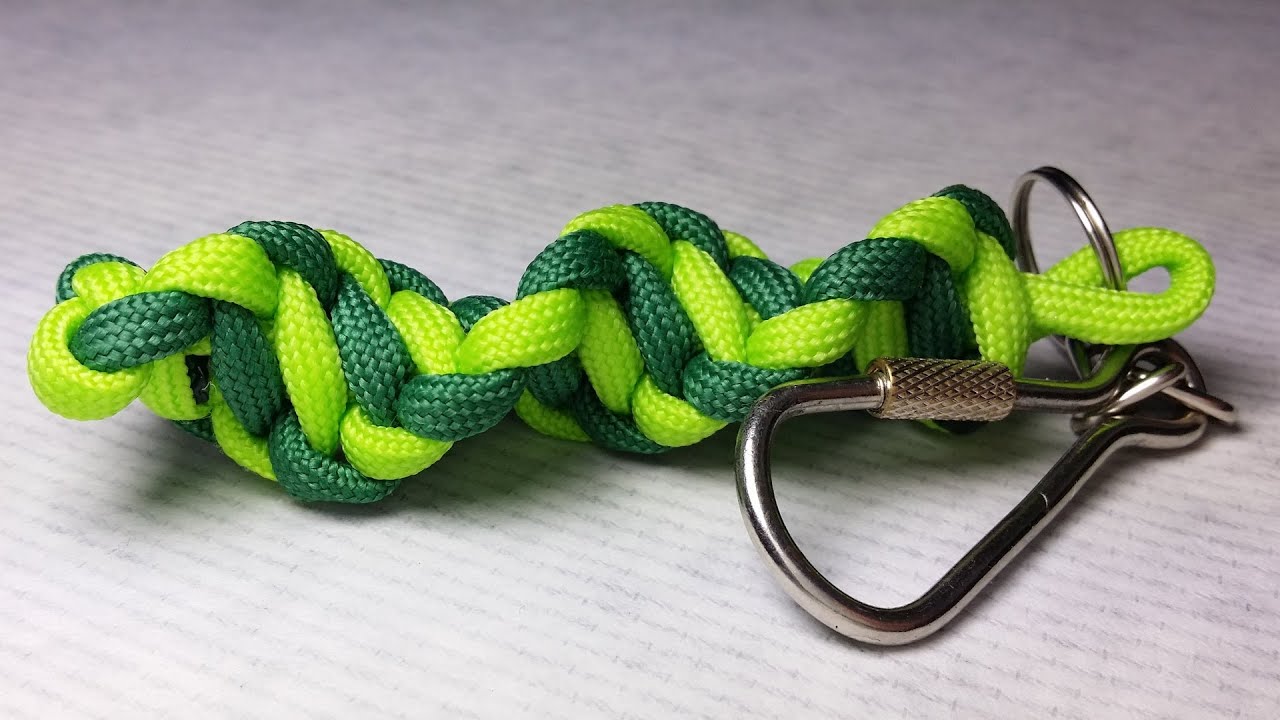 How to make DNA paracord keychain by ParacordKnots - YouTube