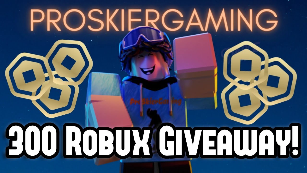 300 Robux Giveway for to celebrate 300 subscribers! - YouTube