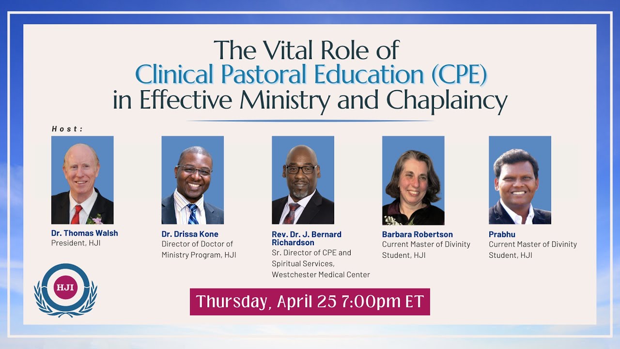 The Vital Role of Clinical Pastoral Education (CPE) in Effective ...