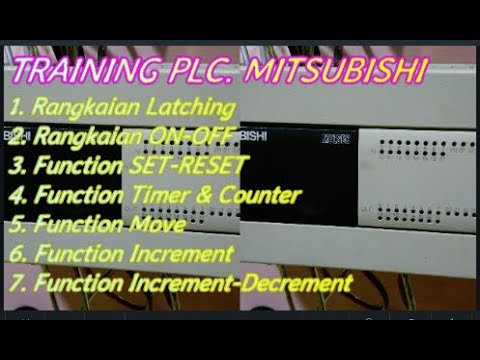 TRAINING PLC MITSUBISHI, Cara Belajar FUNCTION... - YouTube