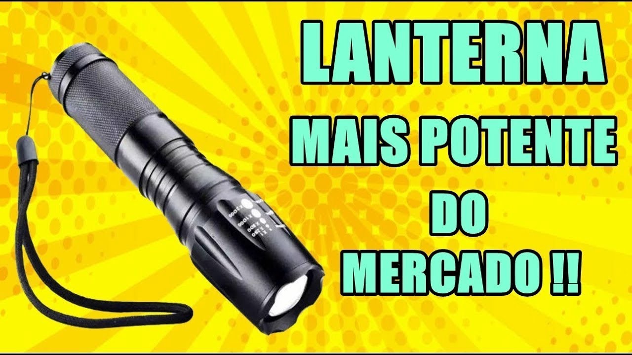 Super LANTERNA MILITARY TACTICS A Mais Potente do Mercado Lanterna Militar - YouTube