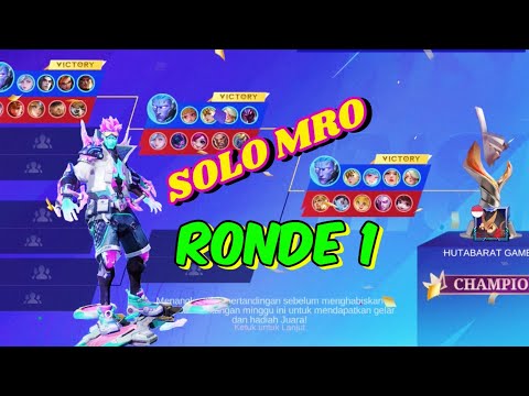 SOLO MRO MENGGUNAKAN HERO GORD | RONDE 1