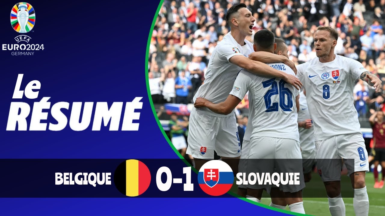 Belgique vs Slovaquie | 0-1 | Résumé | Coupe d'Europe 2024 - YouTube