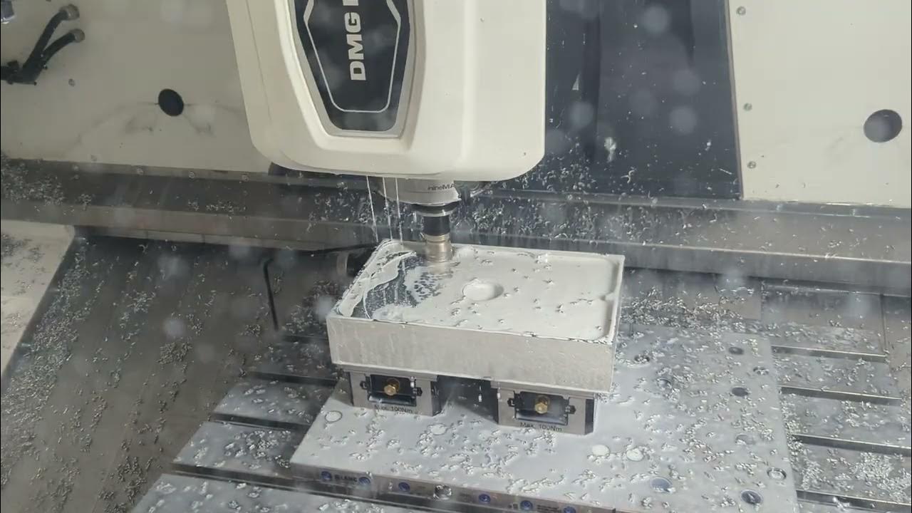 HSM Machining Aluminium DMG Mori Cmx600 - YouTube