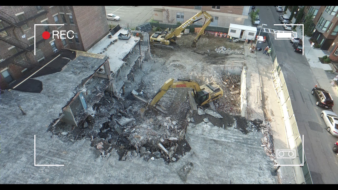 Demolition in Boston - #Inspire1 - YouTube
