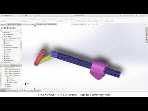 Rotating To translating motion by thread | Solidworks Project - YouTube