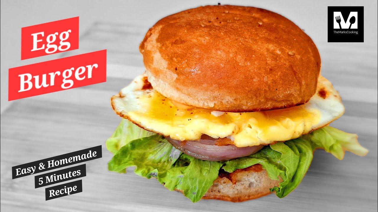 Easy Egg Burger|झटपट और आसान एग बर्गर रेसिपी|Famous Egg Burger Recipe ...