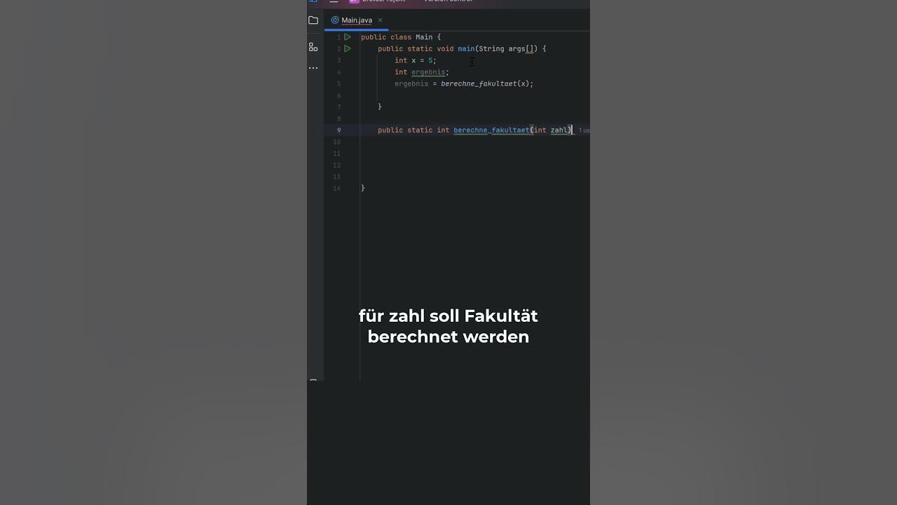 Fakultät mit Rekursion berechnen - YouTube