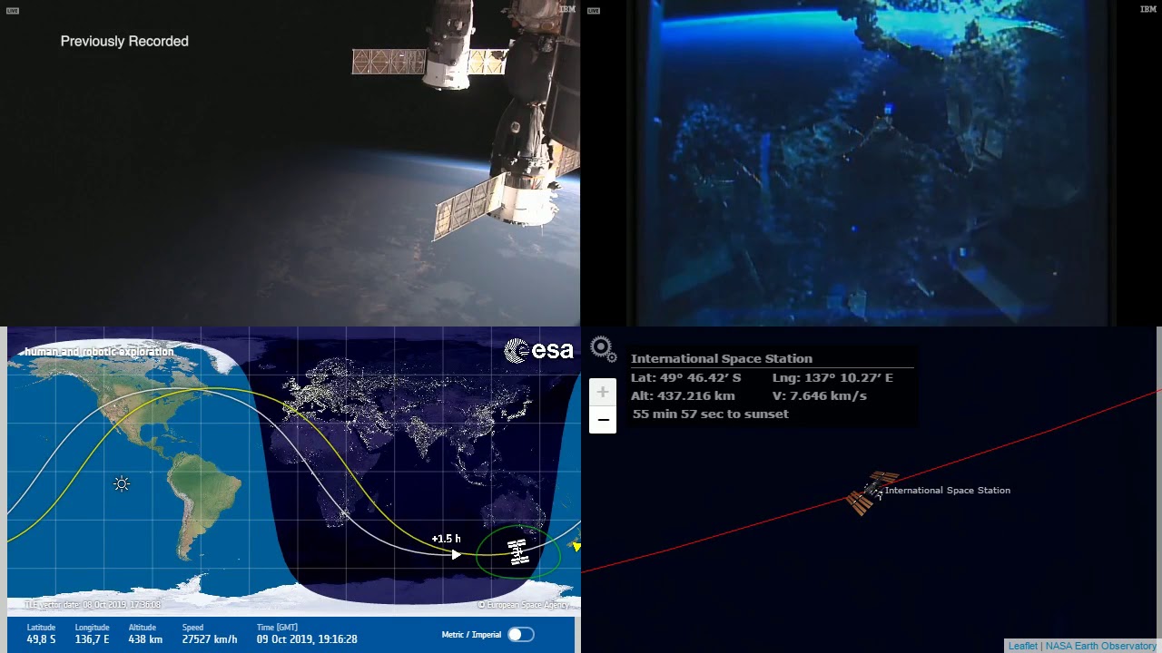 Sunrise Around Australia - International Space Station NASA Live View ...