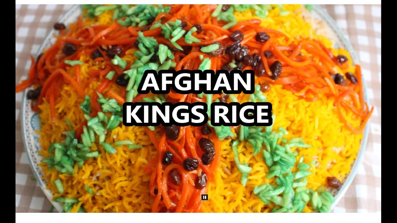 AFGHAN KINGS RICE - Colorful Afghan Rice - Kabuli Pulao - Dunyas ...