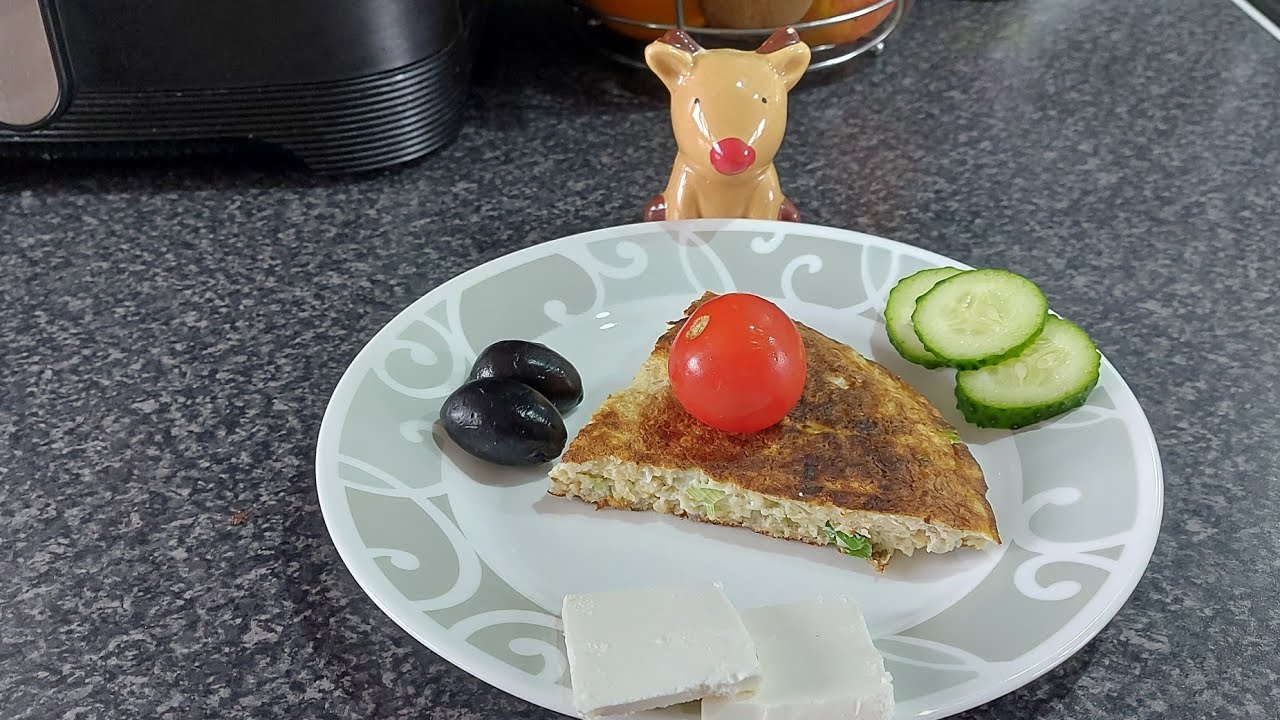 Cea mai simpla rețetă de omleta cu fulgi de ovăz/The easiest oatmeal ...