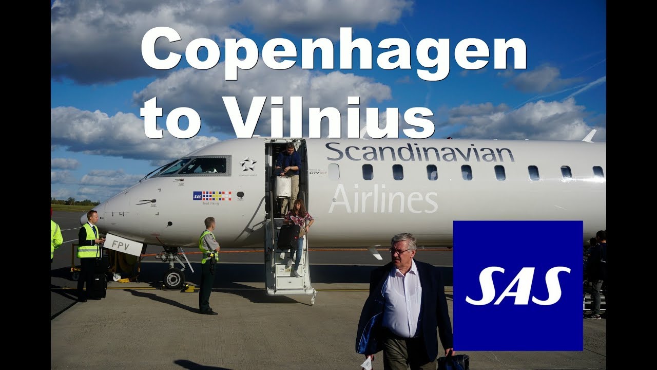 SAS CRJ900 Copenhagen to Vilnius - YouTube