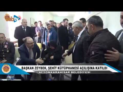 BELEDİYE BAŞKANI ZEYBEK, ŞEHİT KÜTÜPHANESİ AÇILIŞINA KATILDI