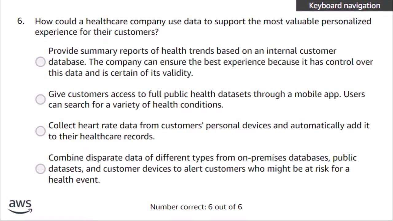 AWS Academy Data Engineering Module 3 Knowledge Check Answers - YouTube