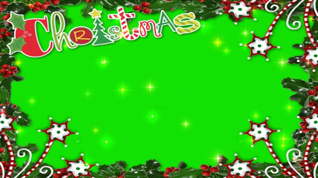 CHRISTMAS PICTURE FRAME GREEN SCREEN EFFECT 7 - YouTube