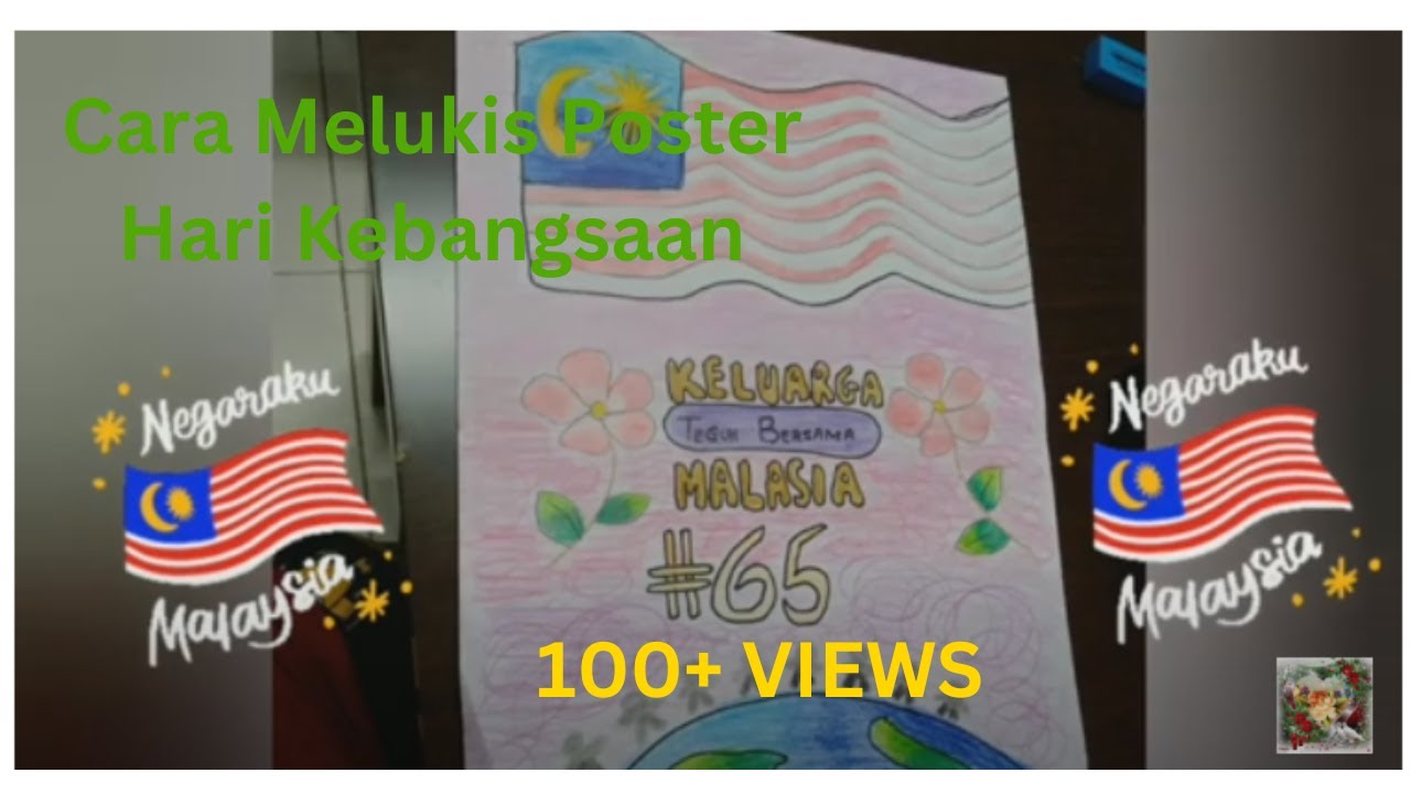 Cara Melukis Poster Hari Kebangsaan |#merdeka | @chanlinlifestyle ...