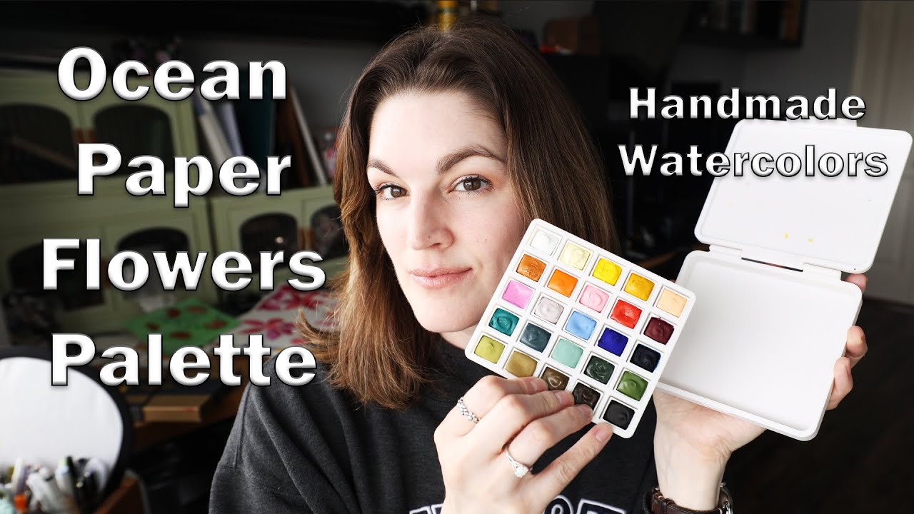 NEW! Ocean Paper Flowers Palette - Handmade Watercolors from Hawaii ...