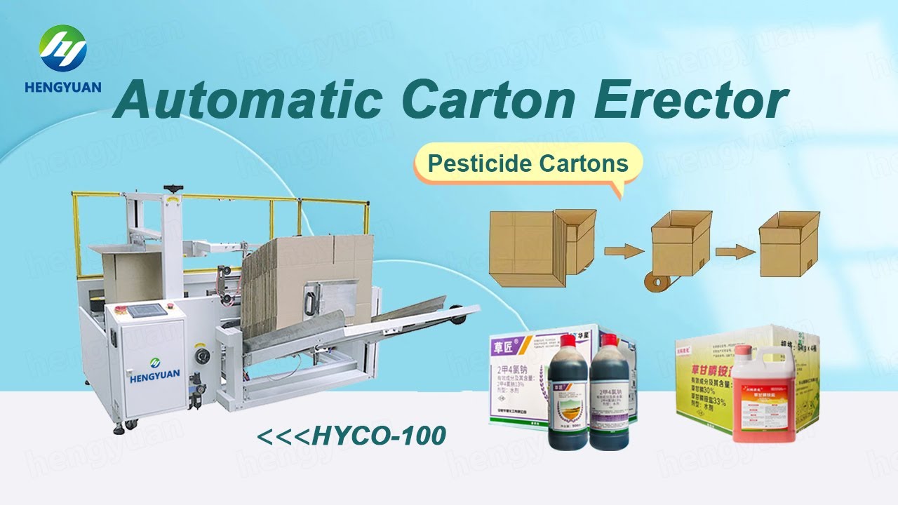 Carton Erector HYCO-100 | Carton Opening Machine Applicable in ...