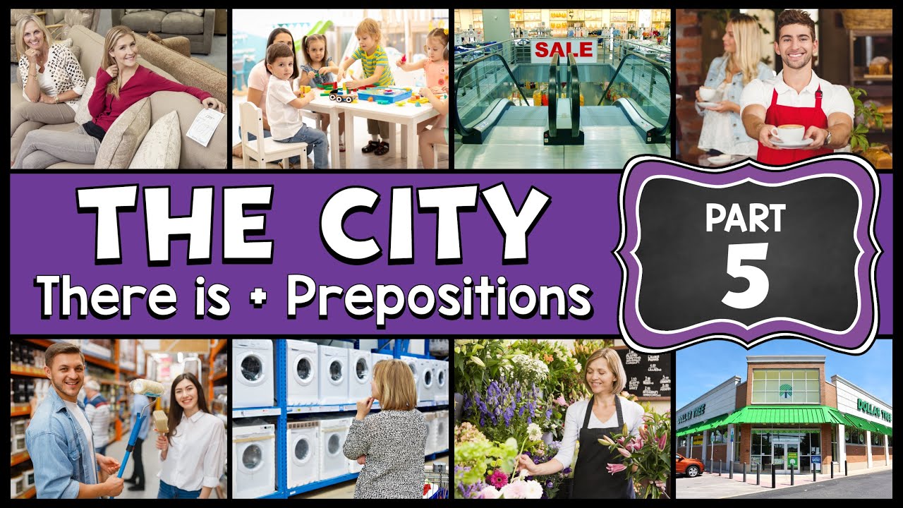 Las Partes de la Ciudad en Inglés - Parte 5: There Is y Preposiciones ...