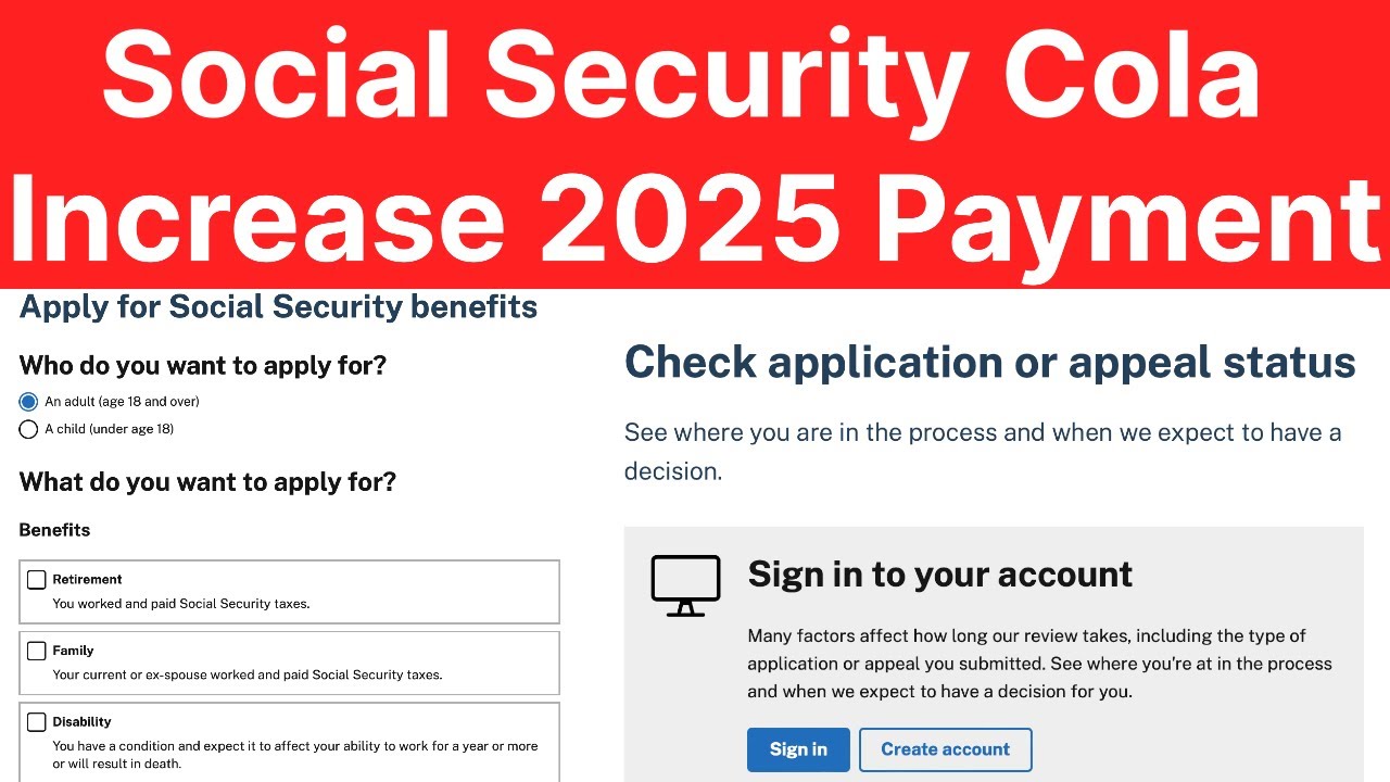 Social Security Cola Increase 2025 Payment Schedul - YouTube