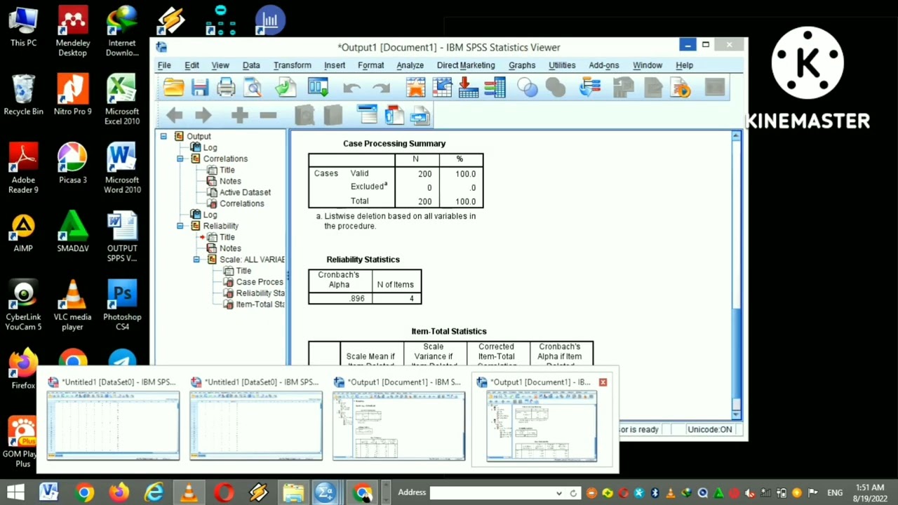 PERTEMUAN 2 part 1 Pengujian Instrumen Uji Validitas & Reliabilitas SPSS - YouTube