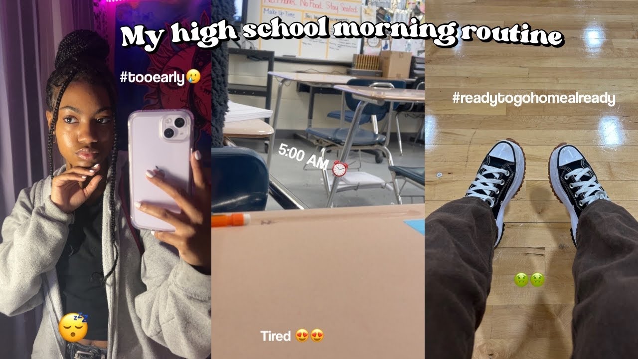 my REAL 5AM school morning routine 2023**GRWM FOR SCHOOL** - YouTube