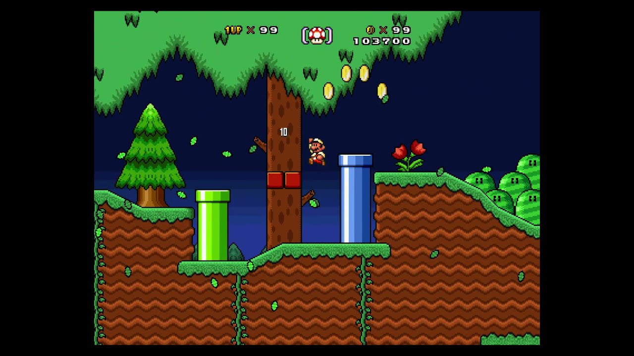 SMBX Custom Level - A Generic SMB3 Forest Level - YouTube