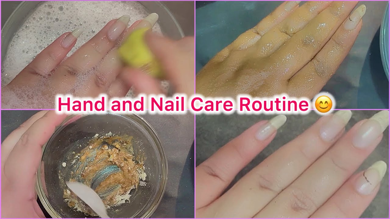 Hand and Nail Care Routine 🧴💅🏻| Manicure at Home 🏡 | How to Clean Your ...