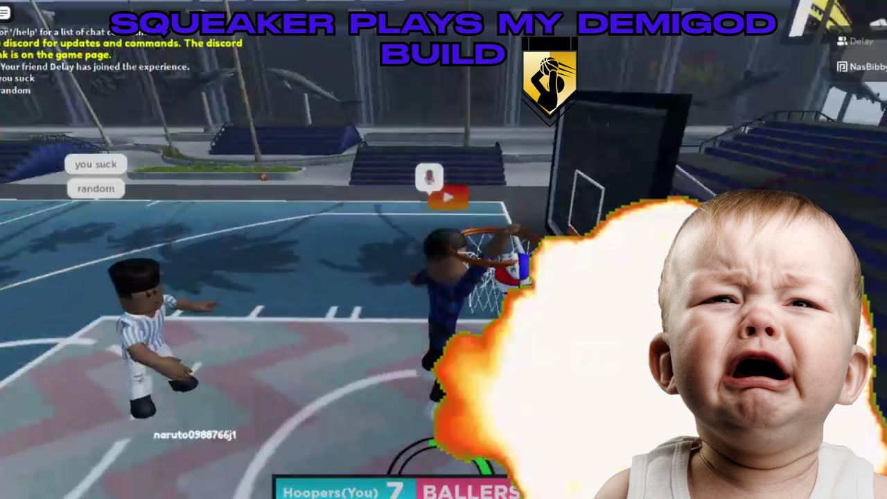 (Hoops Life) BEST ALL AROUND DEMI GOD BUILD PLAYS AN SQUEAKER 1V1 | Too ...