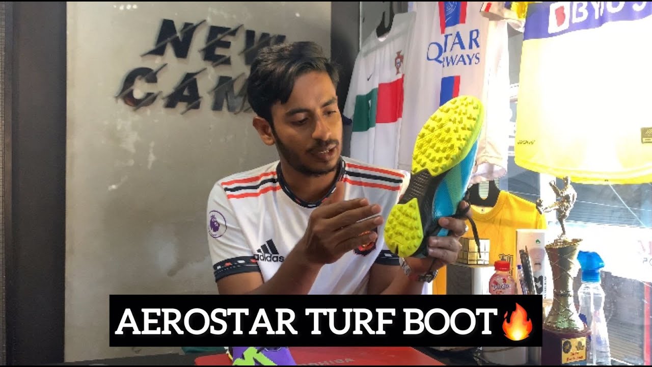 AEROSTAR TURF BOOT || MALAYALAM REVIEW || BEST TURF BOOT || NEW CAMP ...