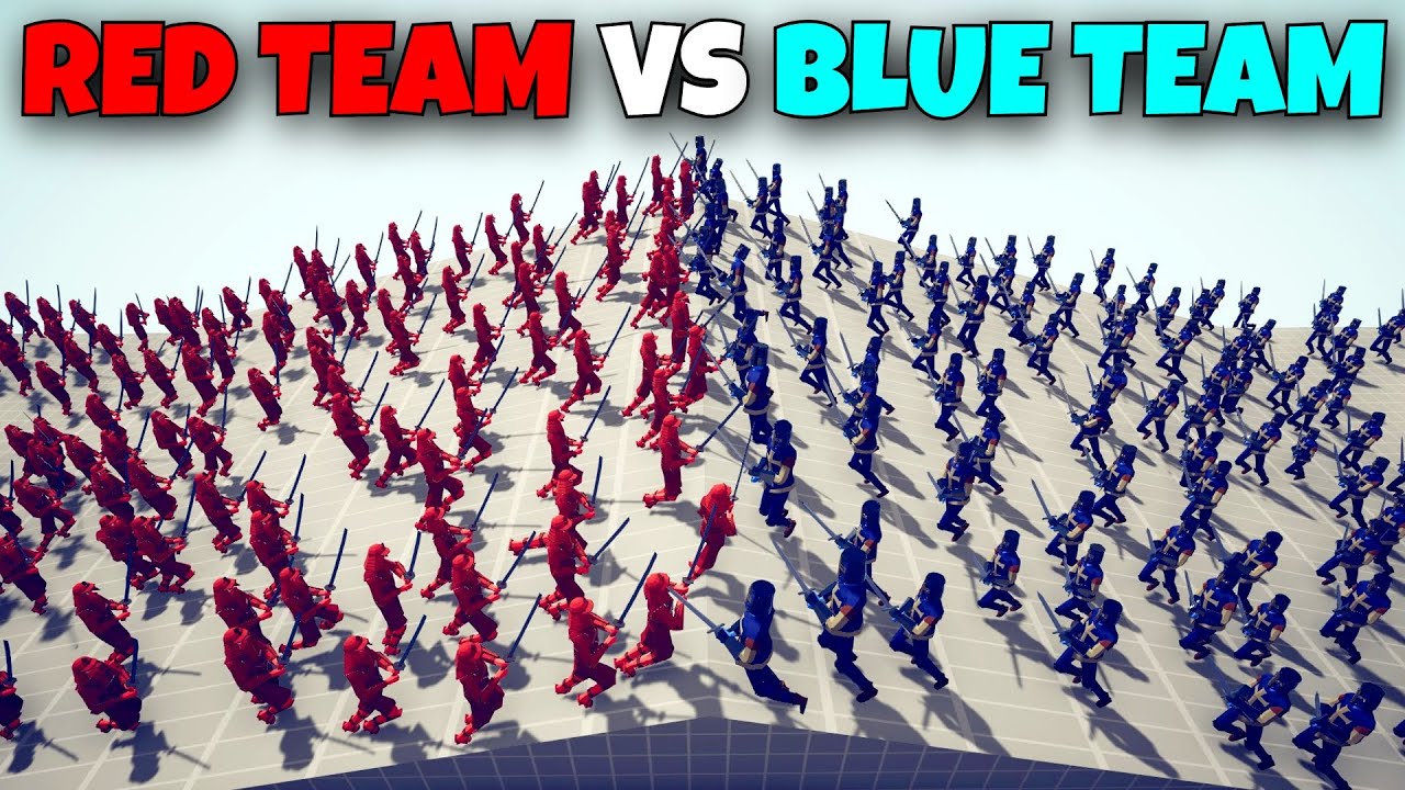 RED TEAM vs BLUE TEAM TOURNAMENT - Totally Accurate Battle Simulator ...