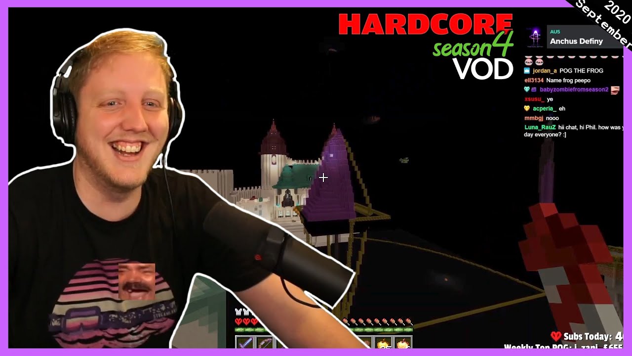 Hardcore Minecraft Man here i am :) - Philza VOD - Streamed on ...