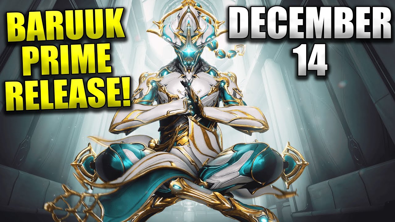 Baruuk Prime & Weapons Coming December 14! Warframe Release Date - YouTube