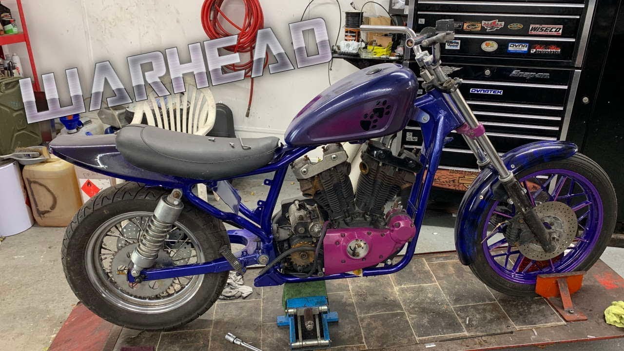 Sportster Ironhead build #1: The Purple Warhead! - YouTube