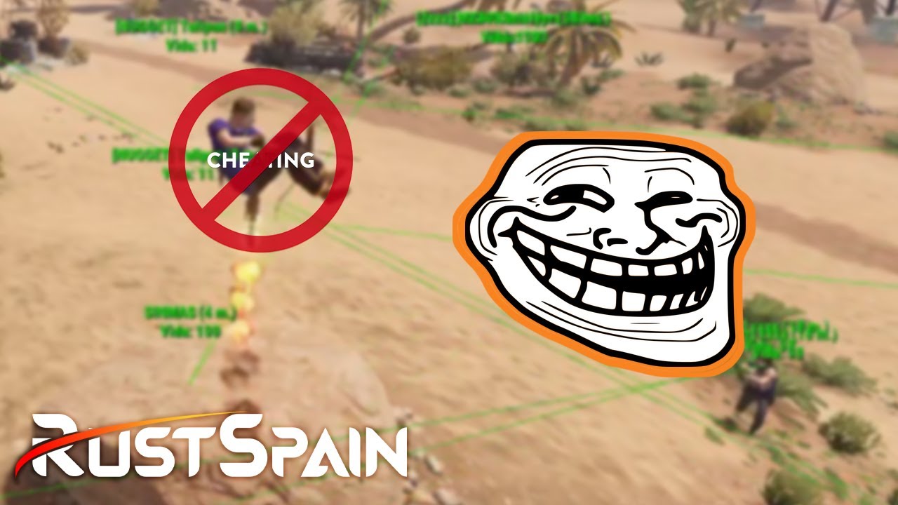 ADMINS Trolea a Chetos Españoles en RustSpain - YouTube