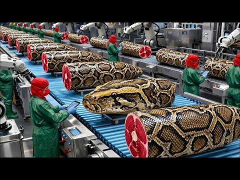 Inside the Python Leather Factory | From Snake Farm to Luxury Bags & WalletsCopy Title