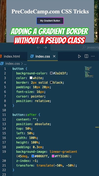 Stop Coding Gradient Borders Wrong: 2-Line CSS Trick 🔥 - YouTube
