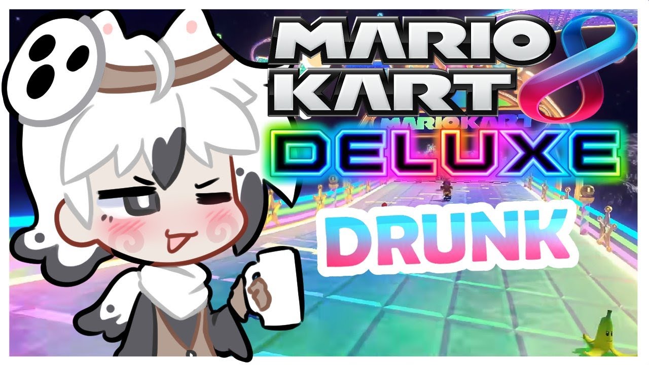 Down the happiness spiral! Drunk Mario Kart 8 Deluxe - YouTube
