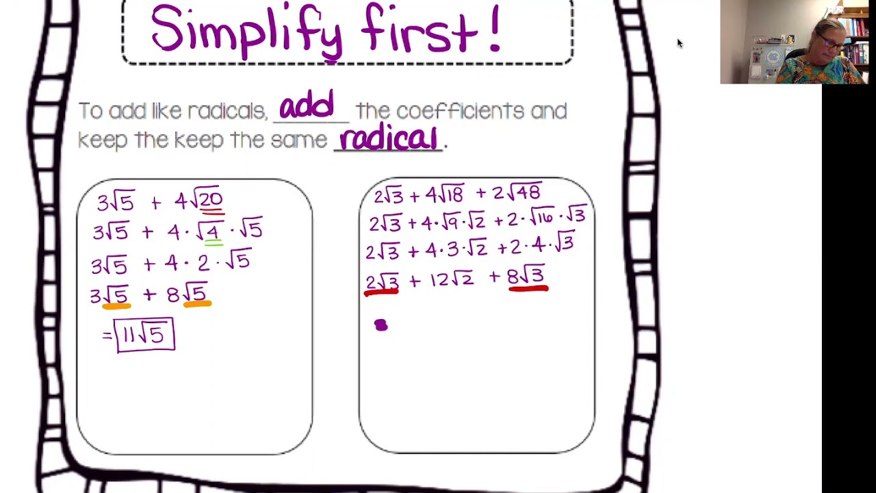 Adding And Subtracting Radicals Video YouTube Adding And Subtracting Radicals Video YouTube